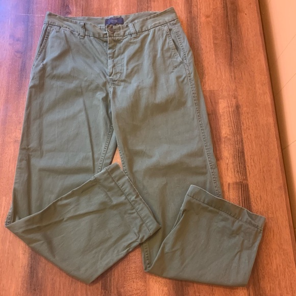 J. Crew | Pants & Jumpsuits | Jcrew Chinos Womens 8 Olive Green ...